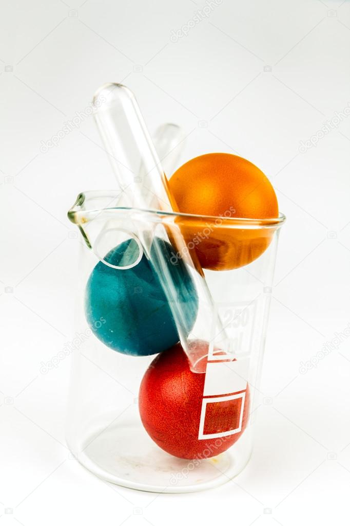 Easter eggs in lab glass Stock Photo by ©roman023 43377739