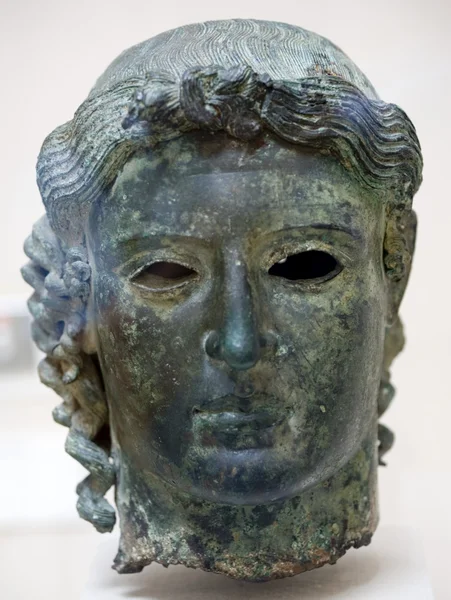 Head of a male statue 700-600 BC, Idalion, Nikosia in the Egypti ...