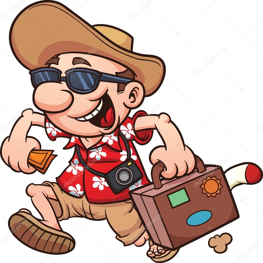 Cartoon tourist — Stock Vector © memoangeles #13872971
