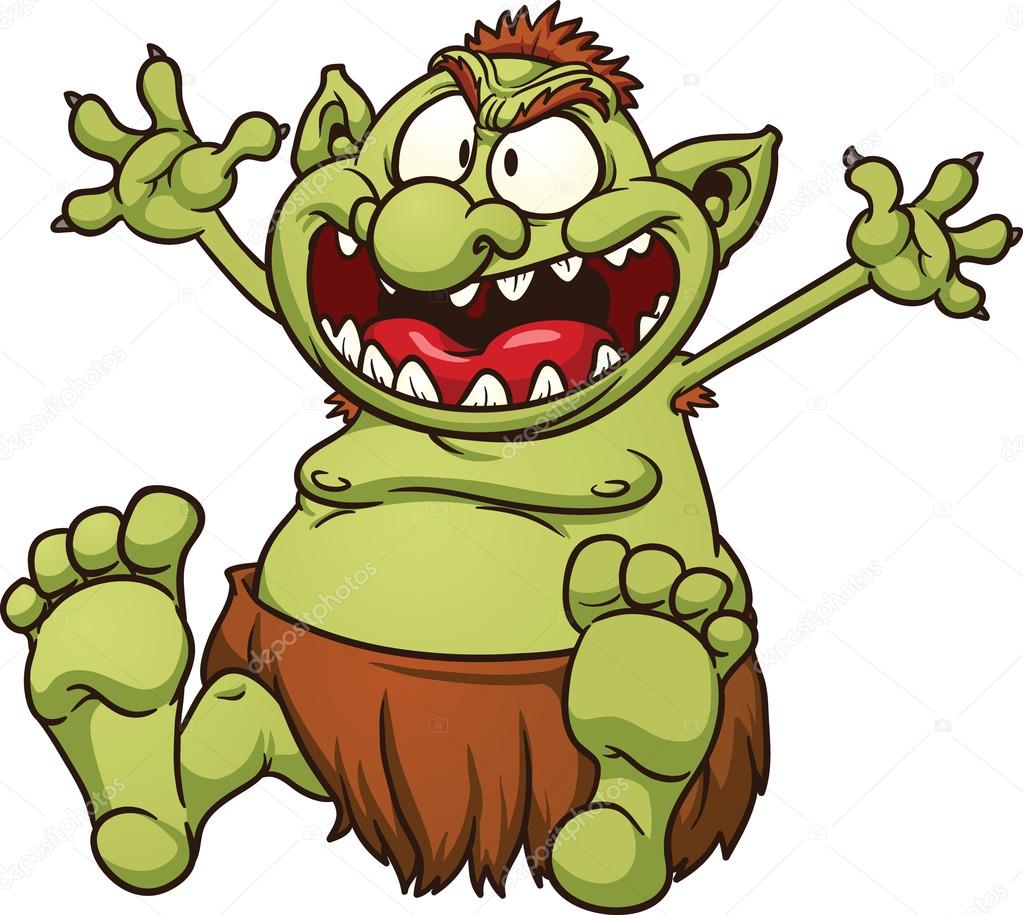 Fat troll — Stock Vector © memoangeles #22852368