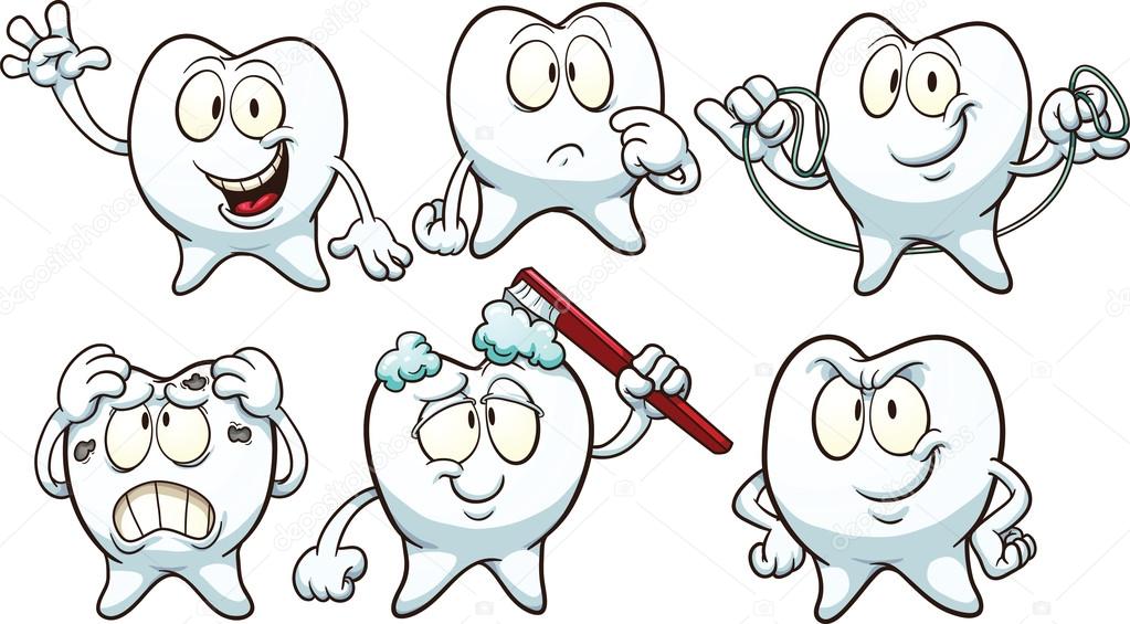 Cartoon teeth Stock Vector Image by ©memoangeles #48888389