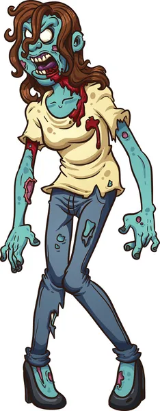 Zombie woman imágenes de stock de arte vectorial | Depositphotos