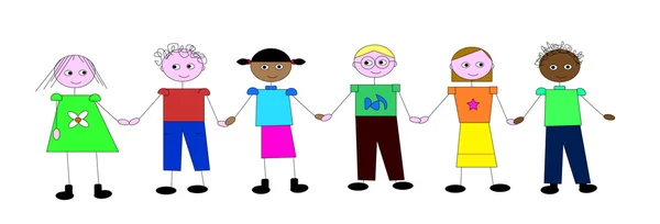 100,000 Children holding hands Vector Images | Depositphotos