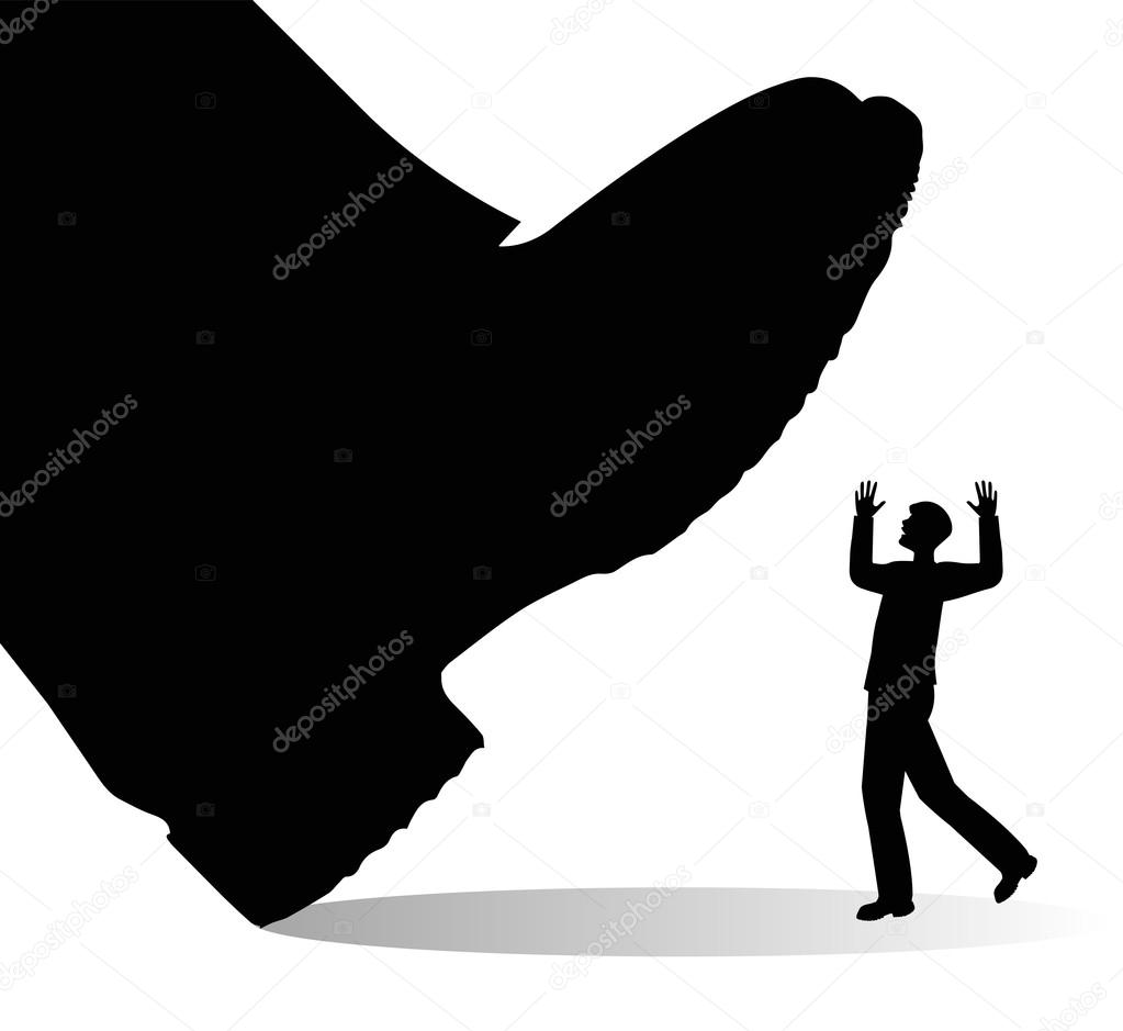 Pisotear a un hombre Stock Vector by ©passiflora 37641253