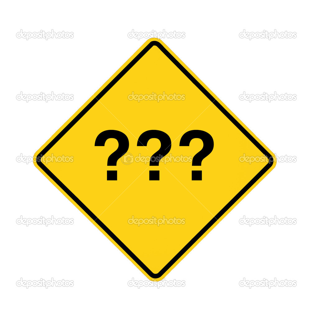 Road sign - question marks Stock Photo by ©smontgom65 12053569