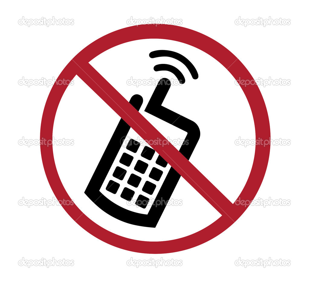 Signo - no celulares — Foto de stock © smontgom65 #12074943