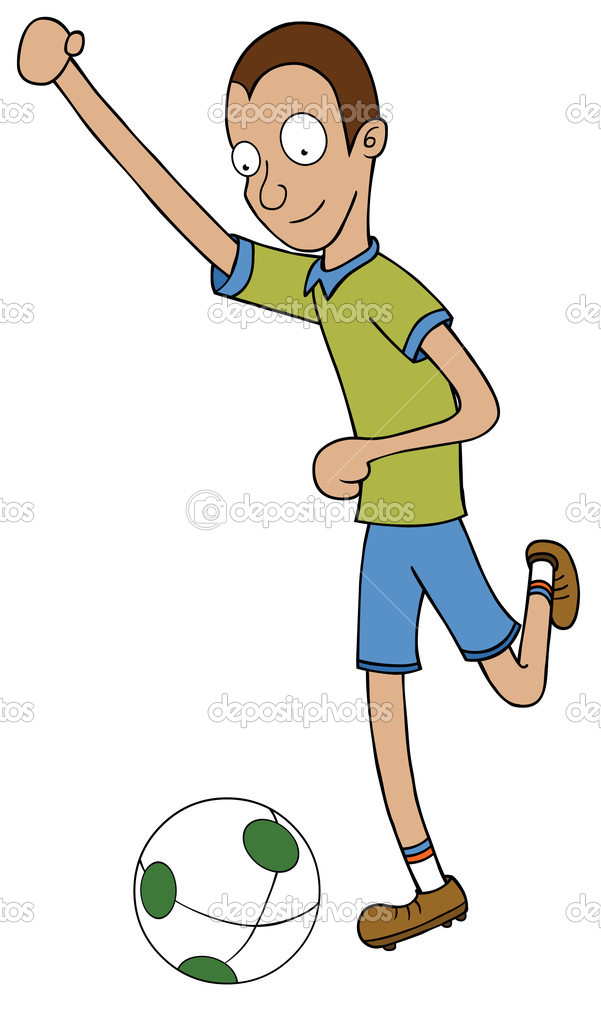 Football Player - ready to kick Stock Vector Image by ©zetwe #13563073