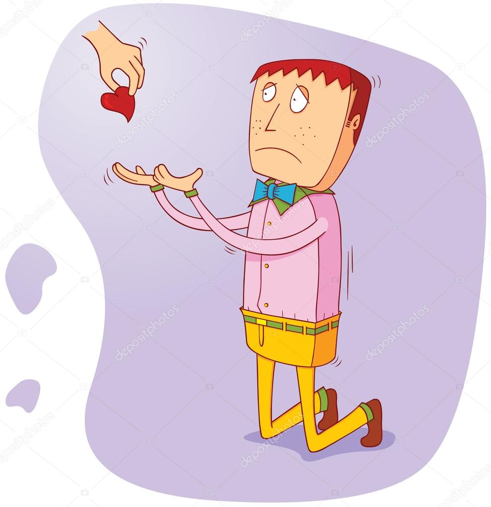 Rogando por amor — Vector de stock #44246629