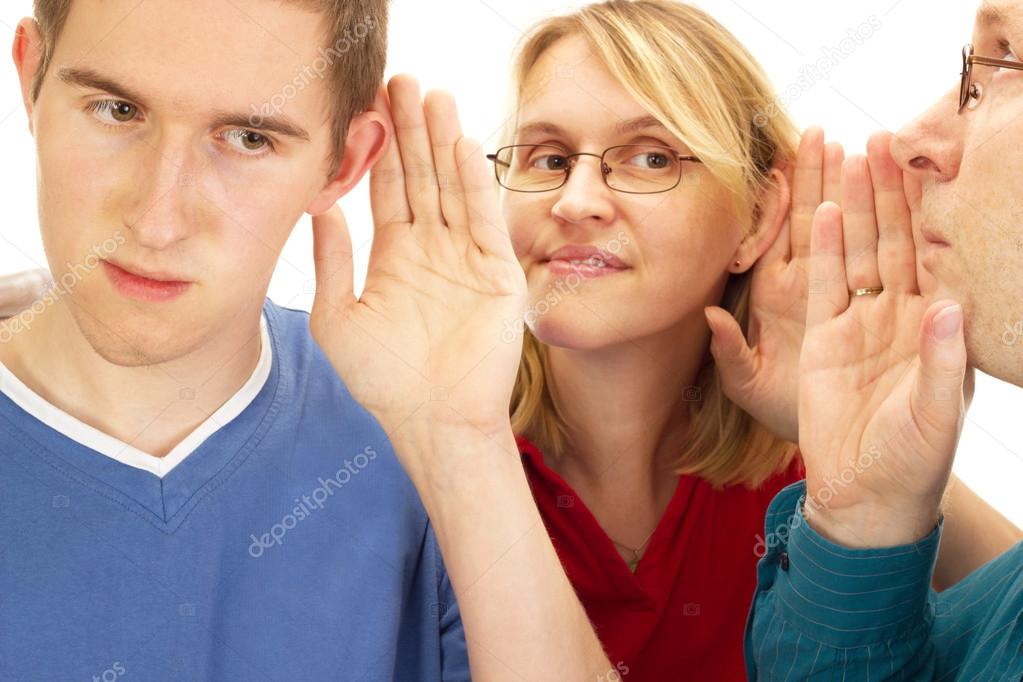 People Whispering To Each Other