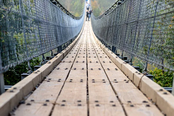 Wooden suspension bridges Stock Photos, Royalty Free Wooden suspension ...