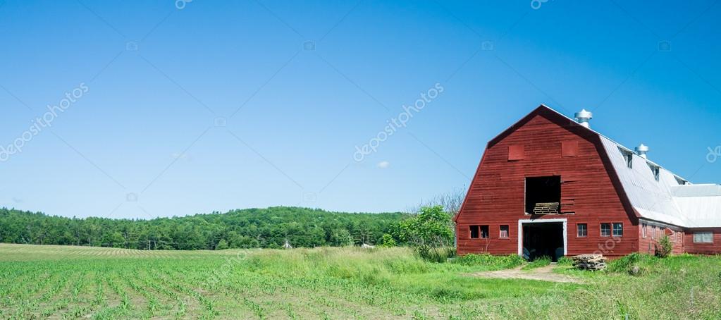 Panoramic Farm Landscape — Stock Photo © dogfordstudios #12457358