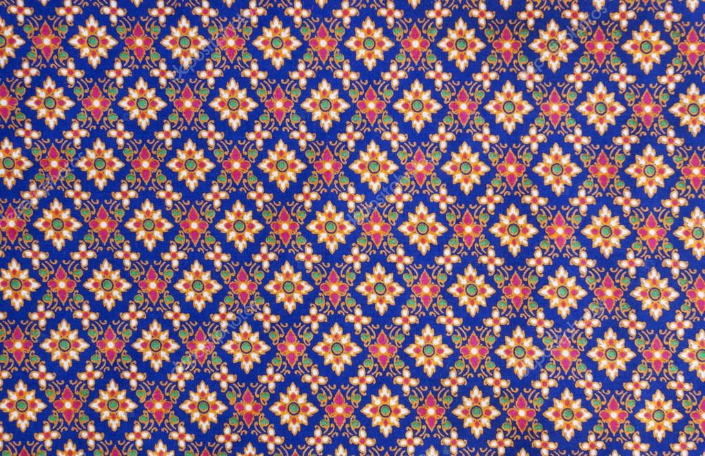 Pattern on thai cloth texture of general traditional thai style — Stock ...