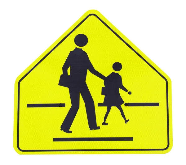 señal de tráfico señal de precaución - cruce escolar 2024