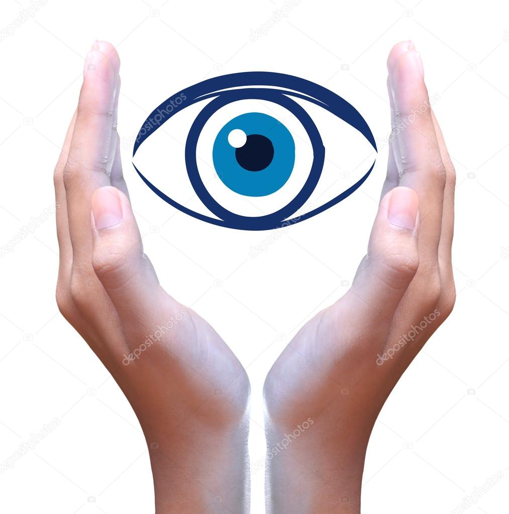 Eye in hand Stock Photo by ©bennyartist 24907329