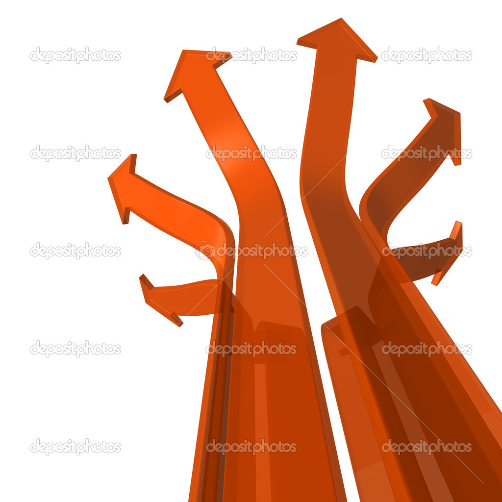 Arrows diverge Stock Illustration by ©viewgene #12286653
