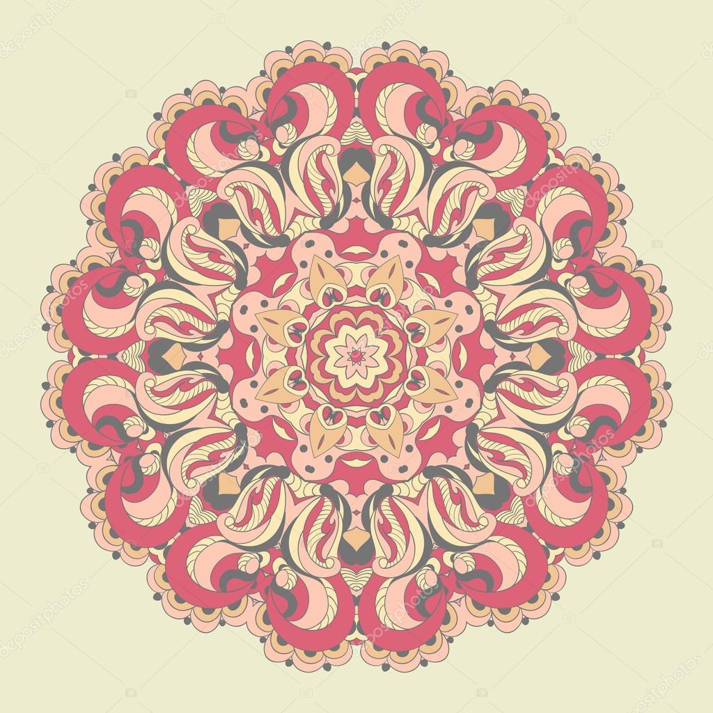 Arabesco rosa lindo laço padrão fundo vector — Vetor de Stock ...