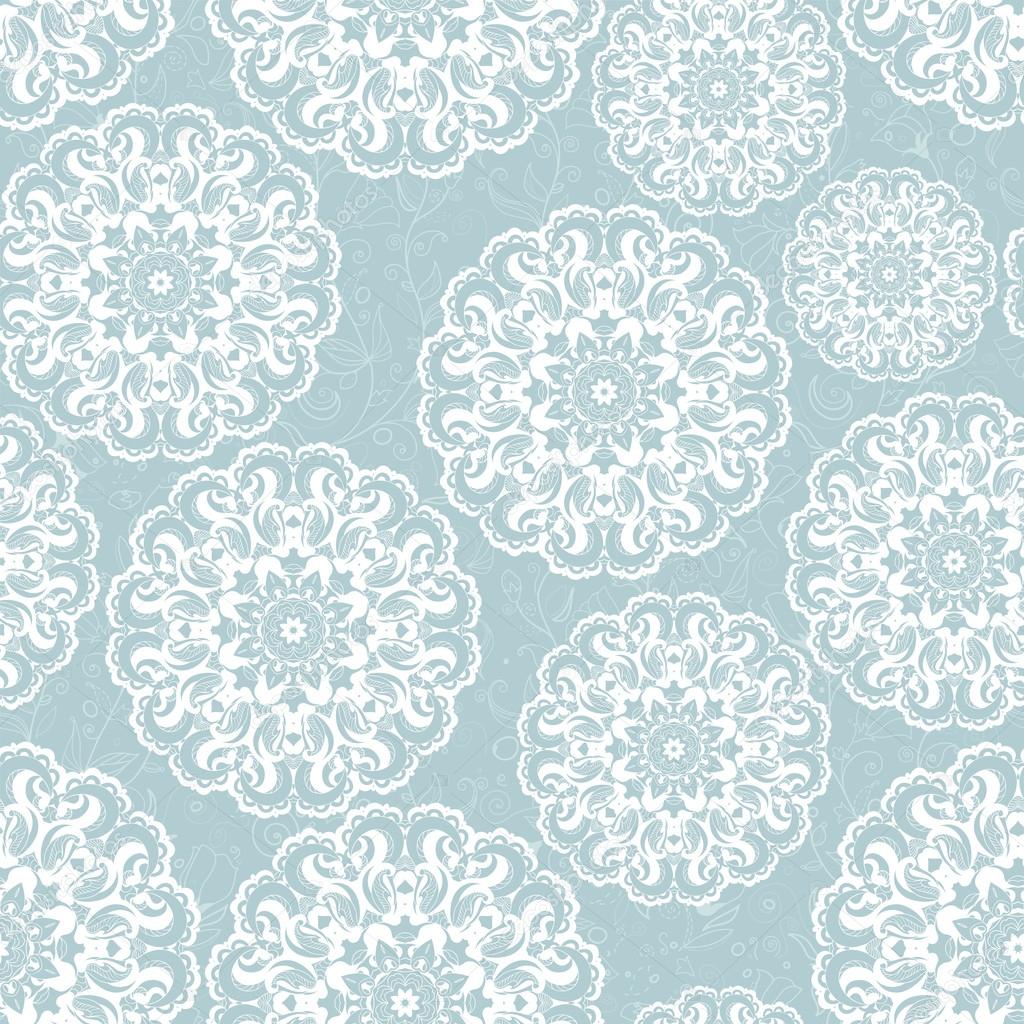 Beautiful blue seamless lace background vector Stock Vector by ...