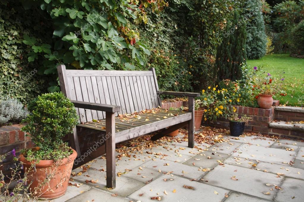 Garden bench in fall — Stock Photo © paulmaguire #13204001