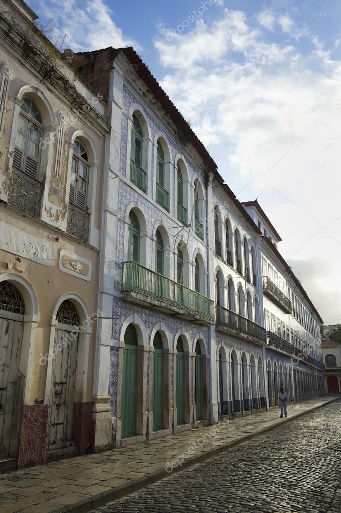 Portuguese Brazilian Colonial Architecture Rua Portugal Sao Luis Brazil ...