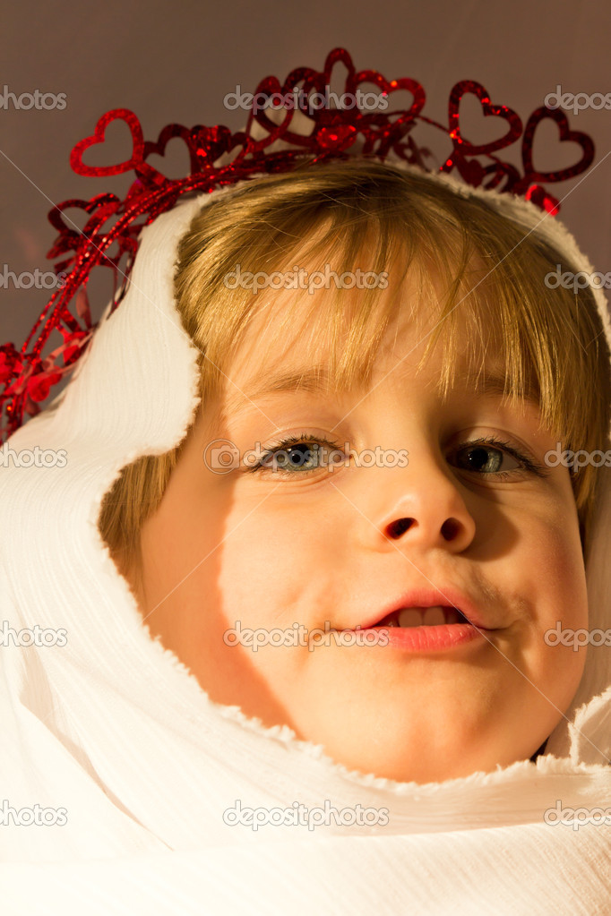 Little Girl Getting Ready for Nativity Play Stock Photo by ©pohreen ...
