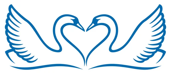 Cisnes imágenes de stock de arte vectorial | Depositphotos