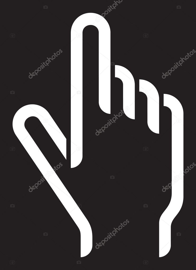 One finger up Stock Vector Image by ©Tribaliumivanka #12678937