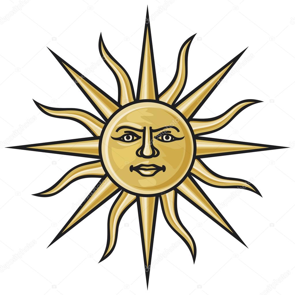 Sun emblem — Stock Vector © Tribaliumivanka #12679024