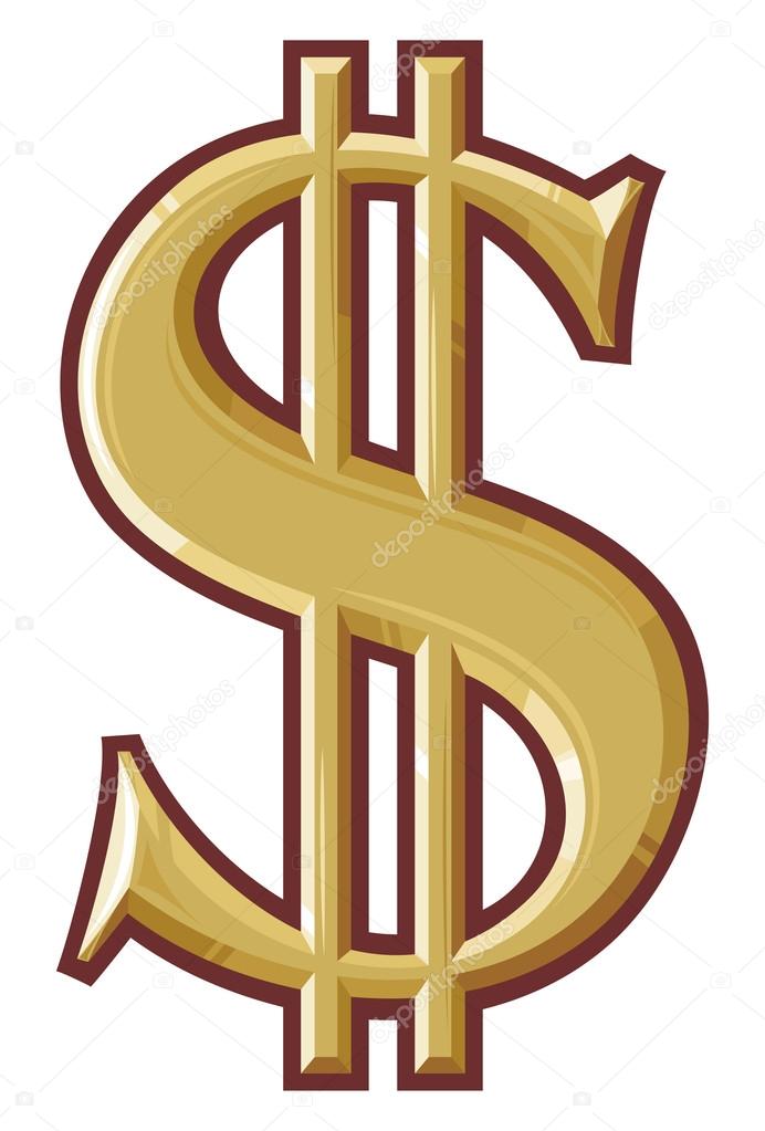 Signo de pesos dorados — Vector de stock © Tribaliumivanka #12679359