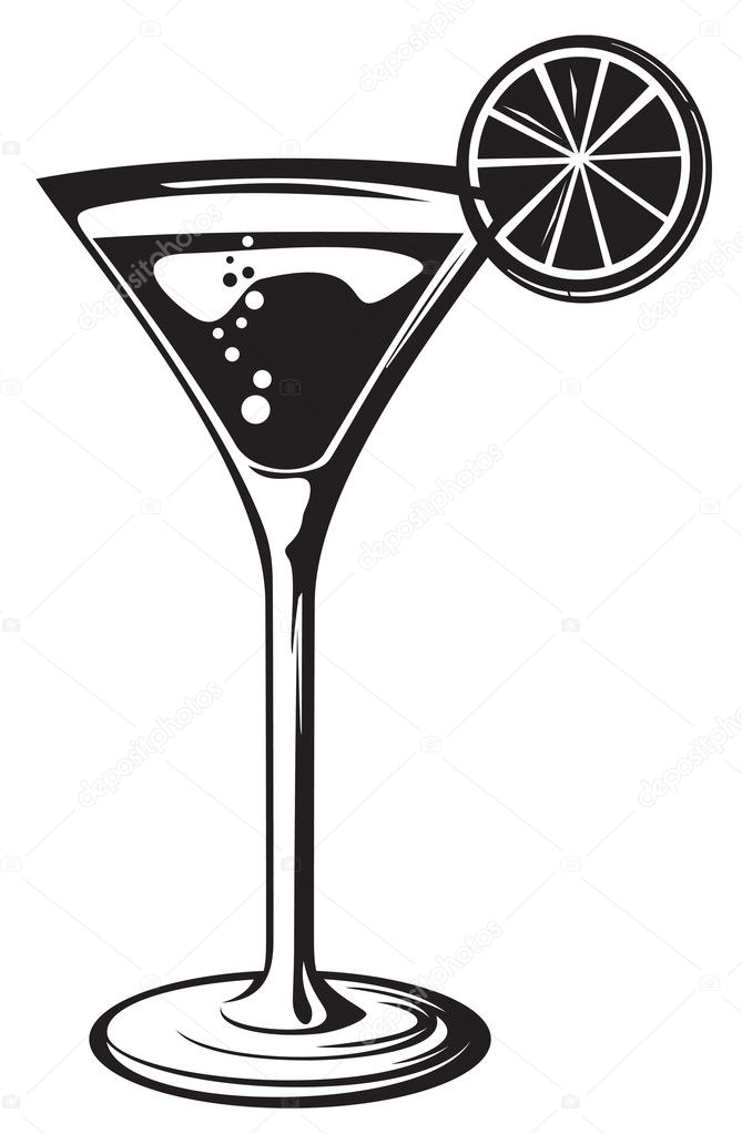 Copa De Cóctel Vector Gráfico Vectorial © Tribaliumivanka Imagen 12800706
