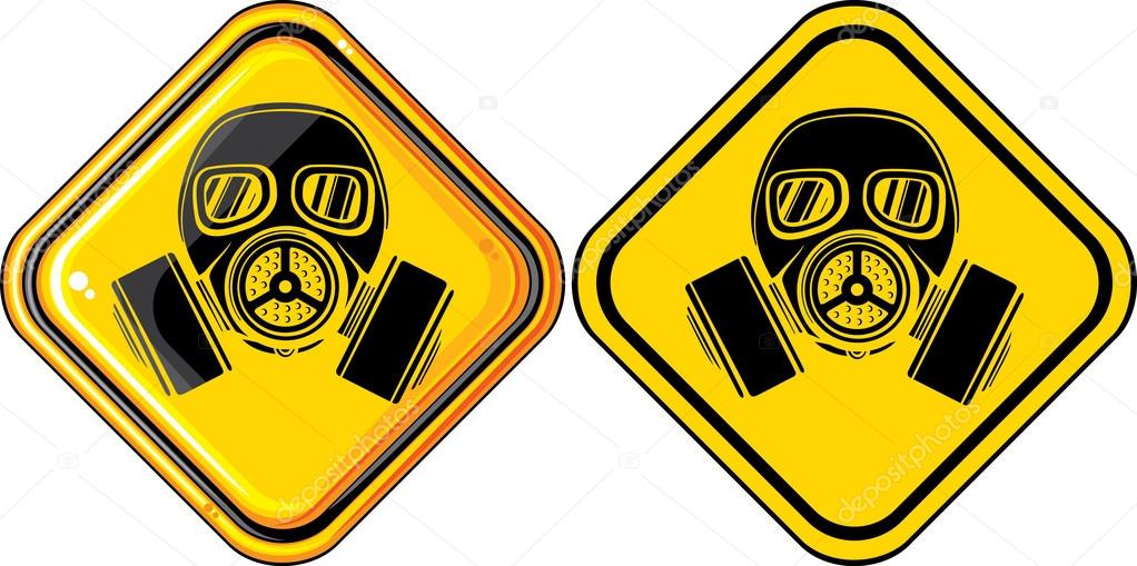 Gas mask hazardous sign ⬇ Vector Image by © Tribaliumivanka | Vector ...
