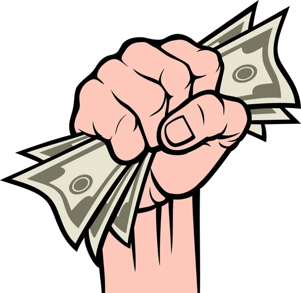 Hand holding money drawing Stock Vector Image by ©Krisdog #15329817