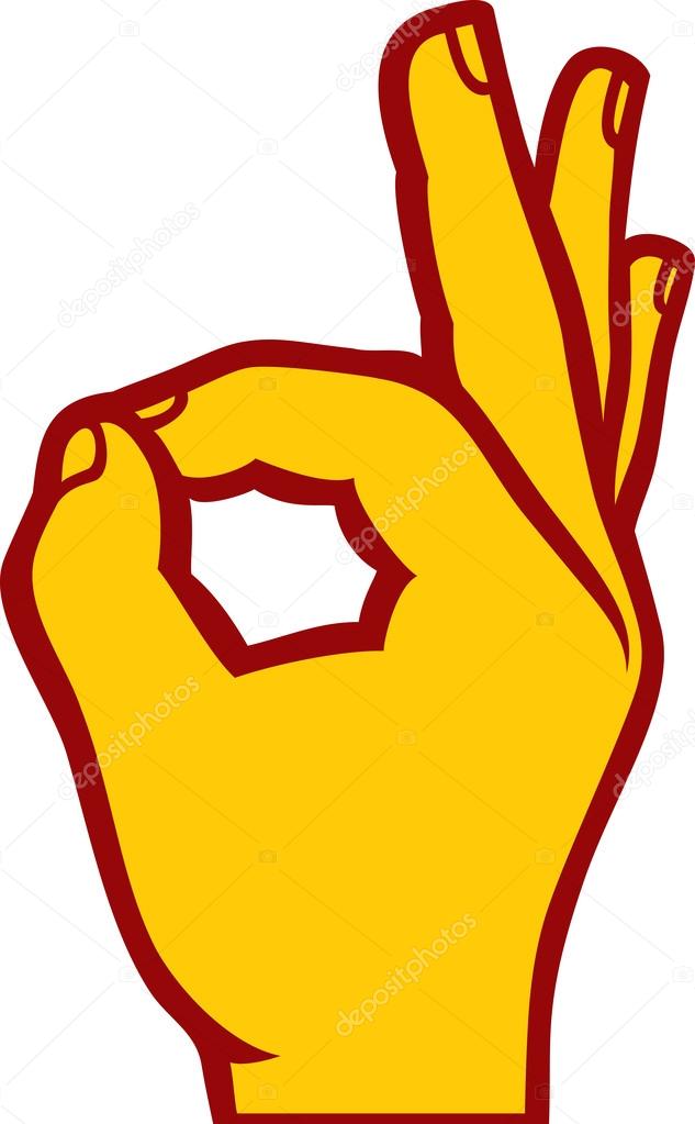 Signo de mano humano bien Vector de stock por ©Tribaliumivanka 26877529