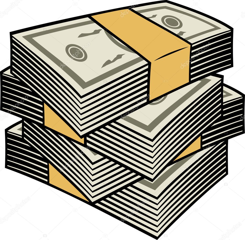 Big stack of money Stock Vector Image by ©Tribaliumivanka #27132493