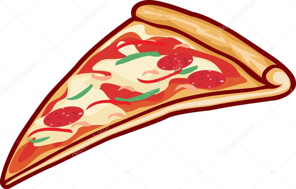 Pizza slice — Stock Vector © Tribaliumivanka #27132551