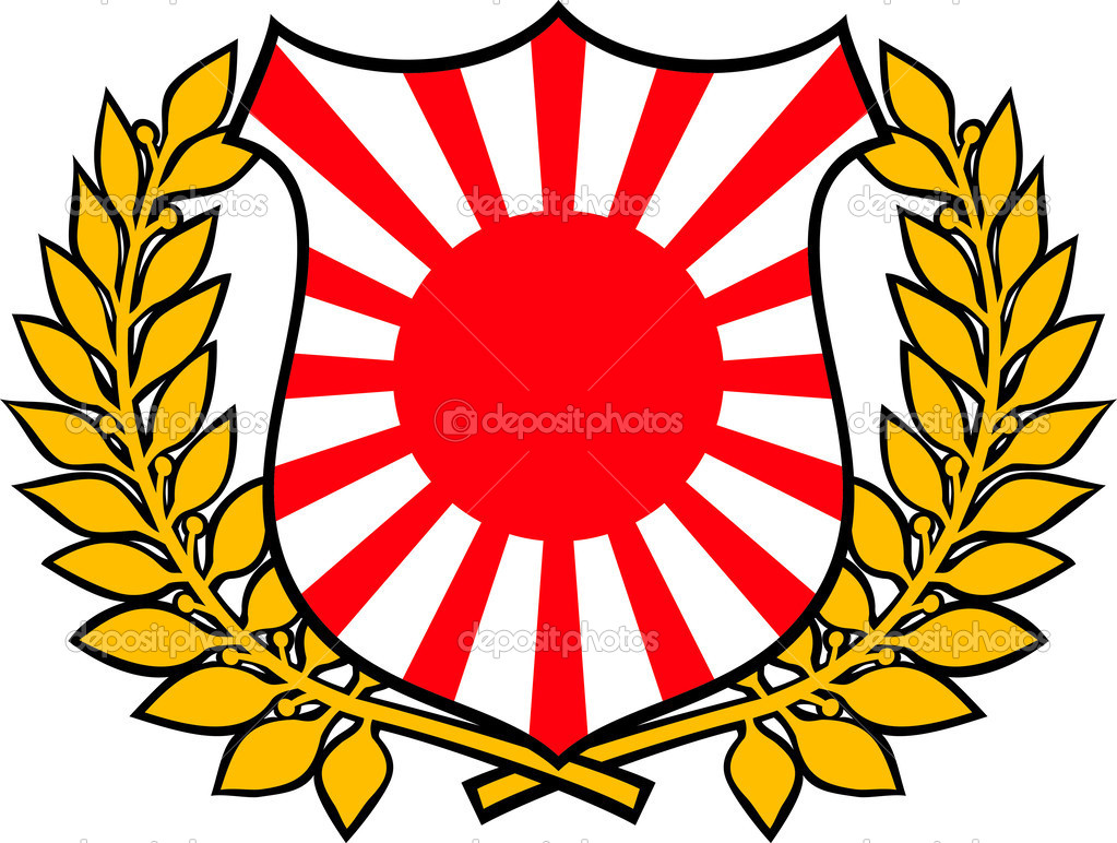 Emblème du drapeau Japon — Image vectorielle Tribaliumivanka © #27257445