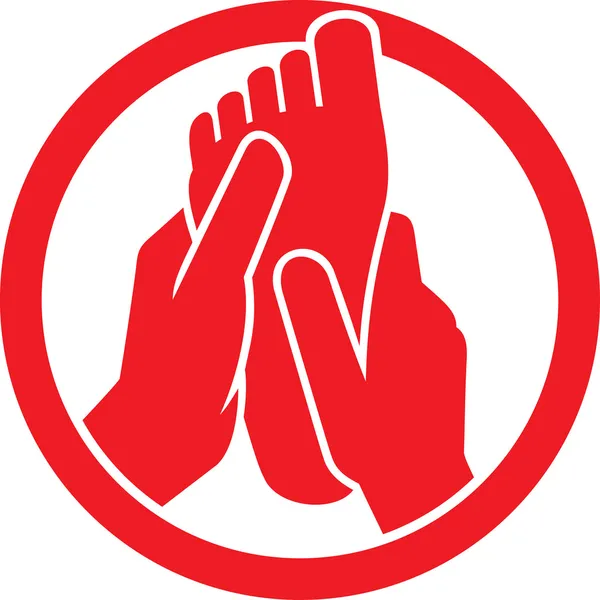 Reflexology foot massage Vector Art Stock Images | Depositphotos