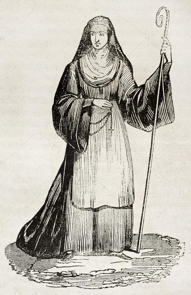 Medieval Abbess Stock Illustration by ©marzolino #13299873