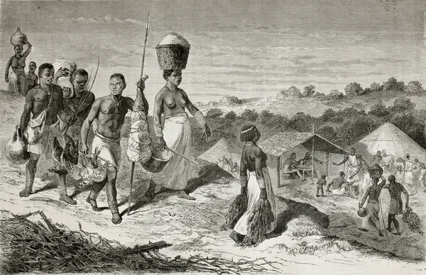 Homens primitivos cabana Stock Photos, Royalty Free Homens primitivos ...