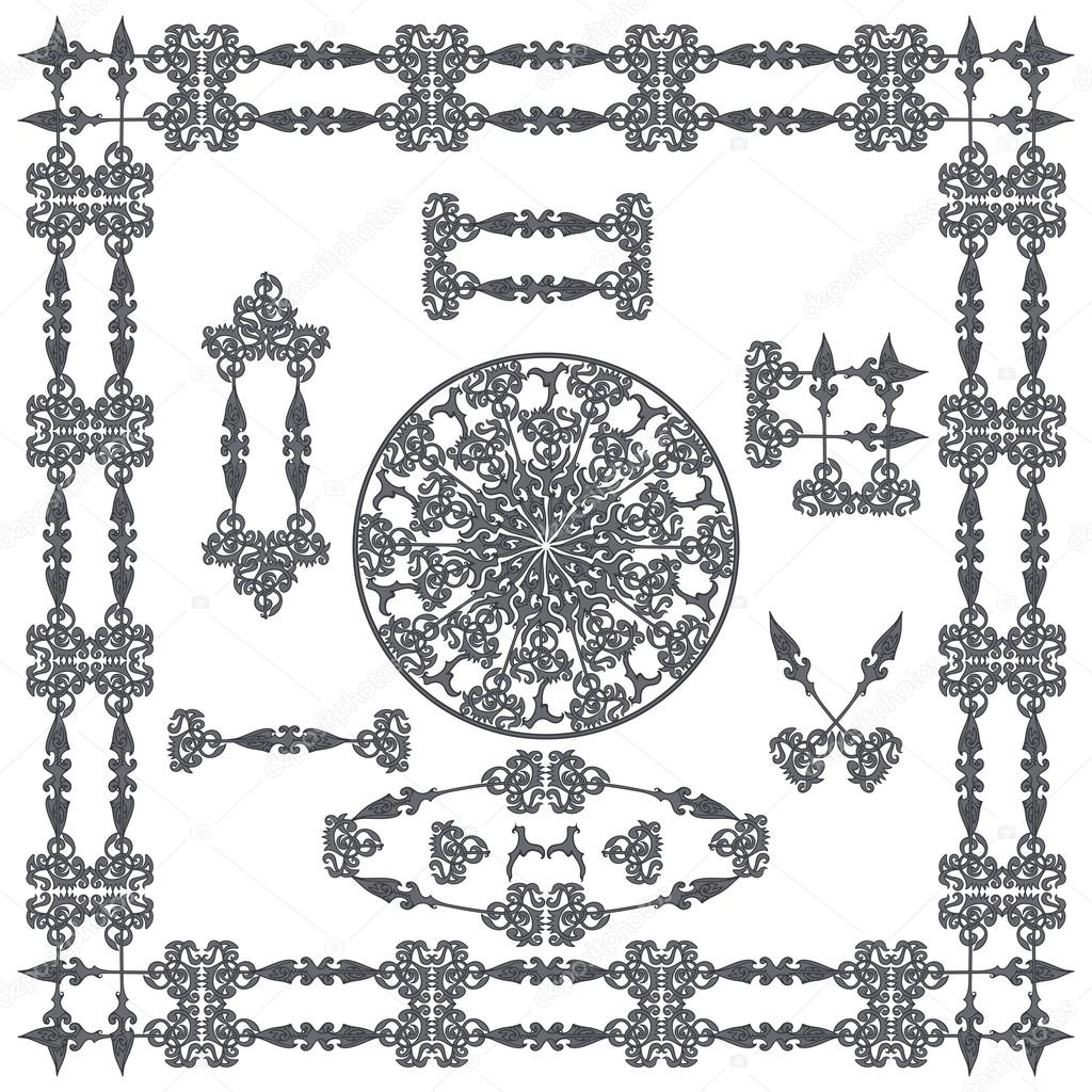 Conjunto de vectores, negro Vector de stock #47620261 de ©RifKhasan