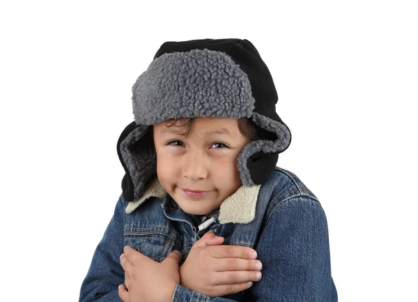 Freezing cold young boy Stock Photo by ©dmediapro 12171379