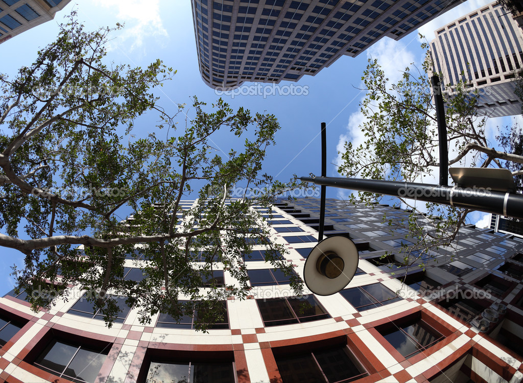 Office Buildings - Fisheye – Stock Editorial Photo © dmediapro #12228214