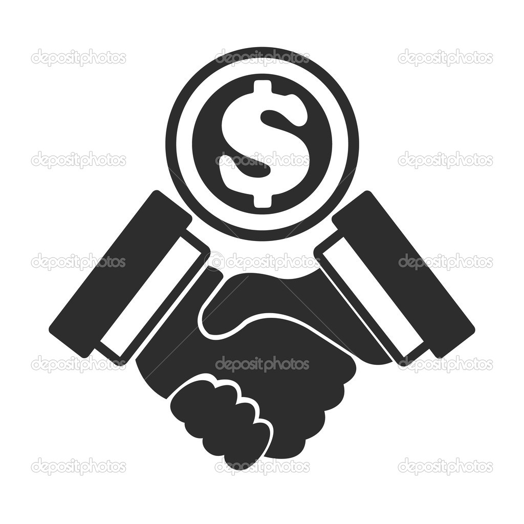 Vector business concept Money Deal black icon — Stock Vector © magurok5 ...