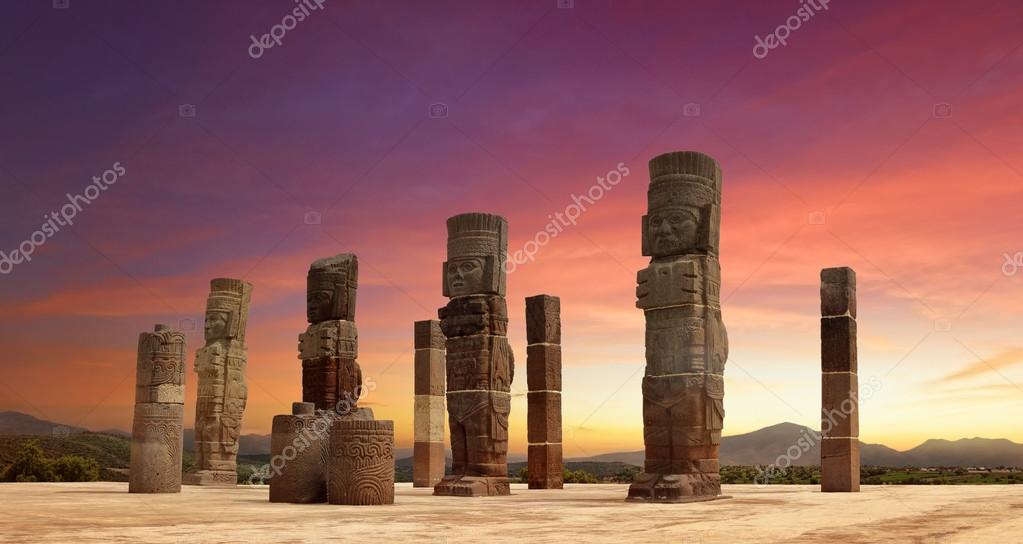 Toltec Sculptures in Tula, Mexico — Stock Photo © Soft_light69 #36759249