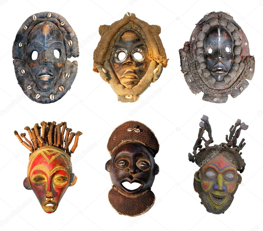 African masks — Stock Photo © smuki #12142231