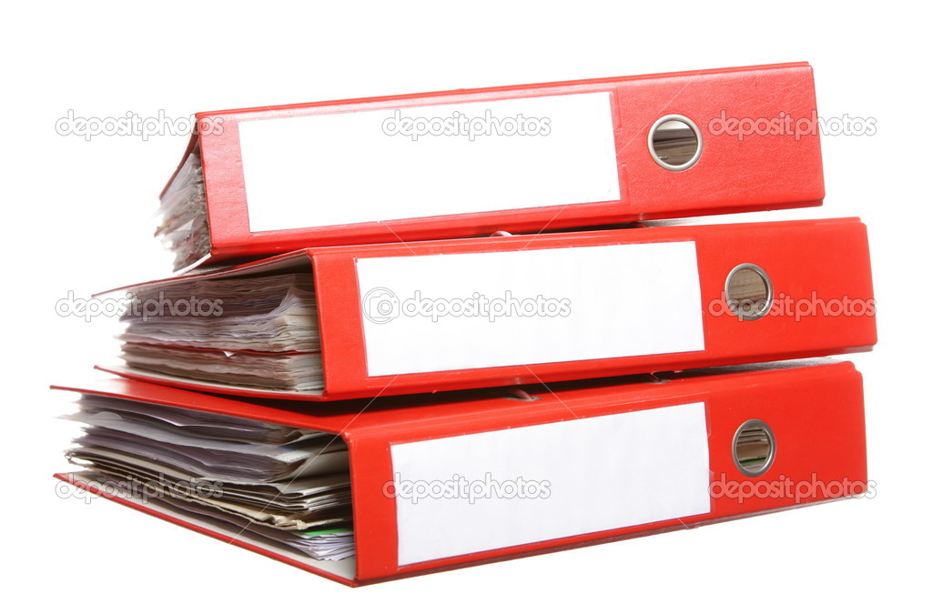 File archive on white background Stock Photo by ©Voyagerix 19395025