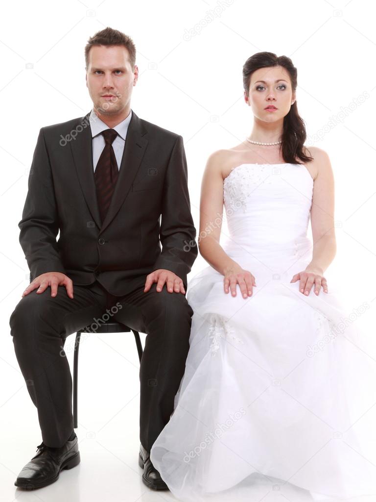 Married couple problem, indifference depression discord — Stock Photo ...