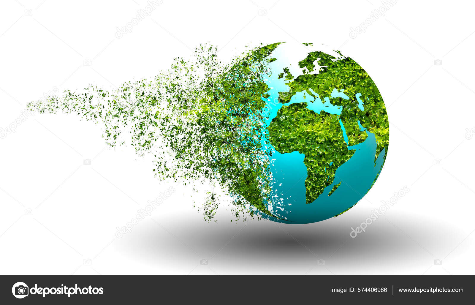 World Collapsing Disintegrating Concept Environmental Conservation ...