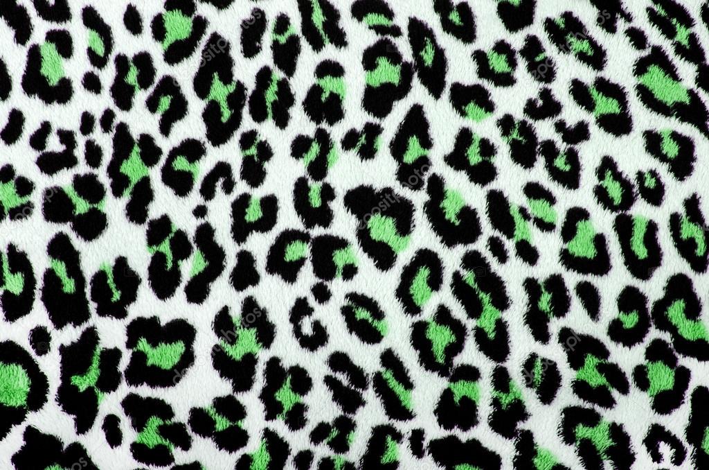 Green and black leopard pattern. Spotted fur animal print as background ...