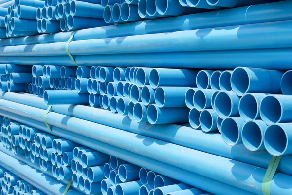 PVC pipes stacked in construction site Stock Photo by ©toa55 26251139