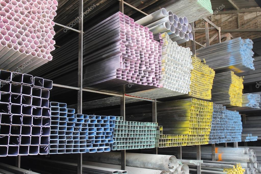 Rectangular metal pipe for construction Stock Photo by ©toa55 46525609